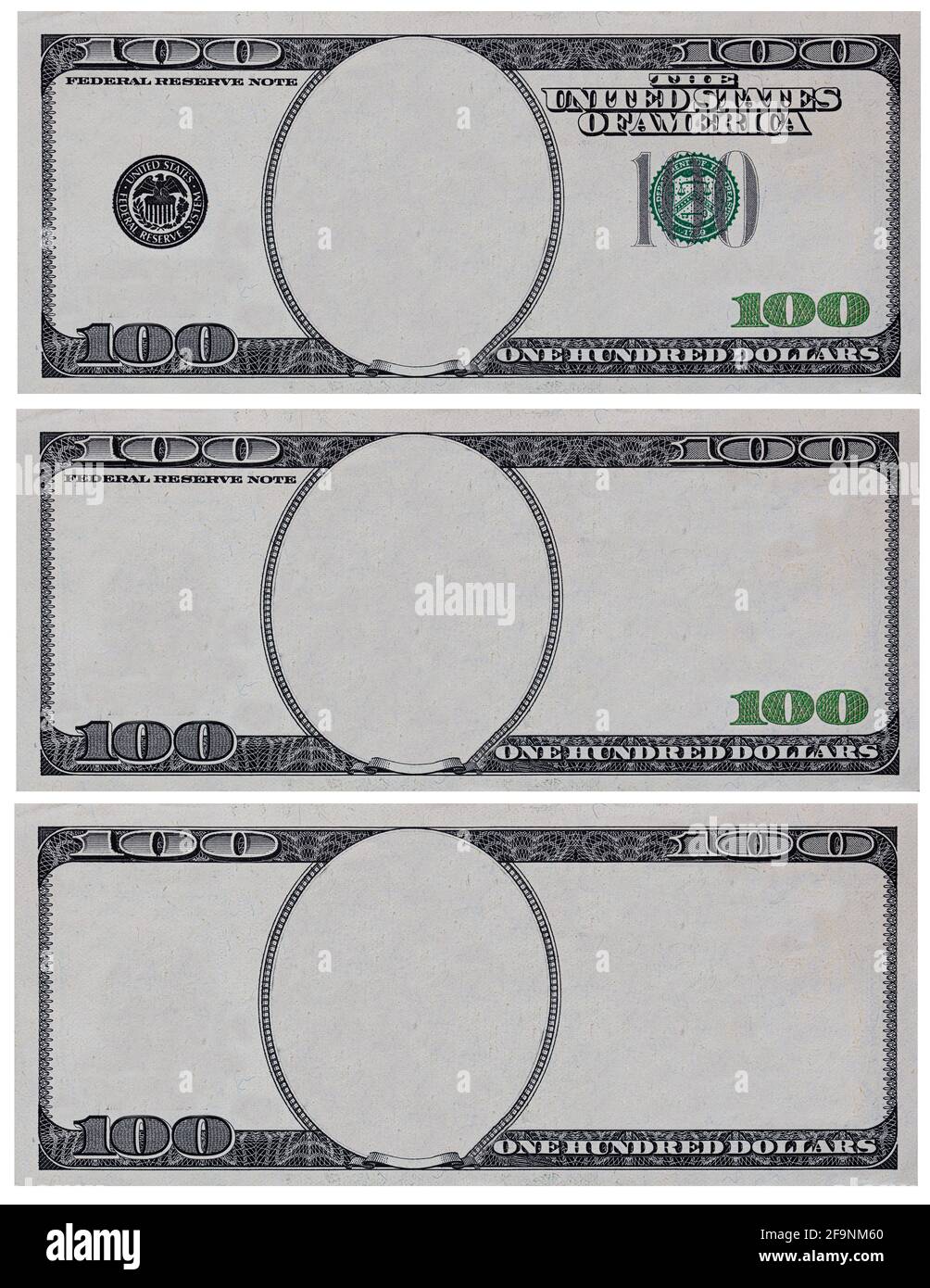 100 dollar bill template Cut Out Stock Images & Pictures - Alamy