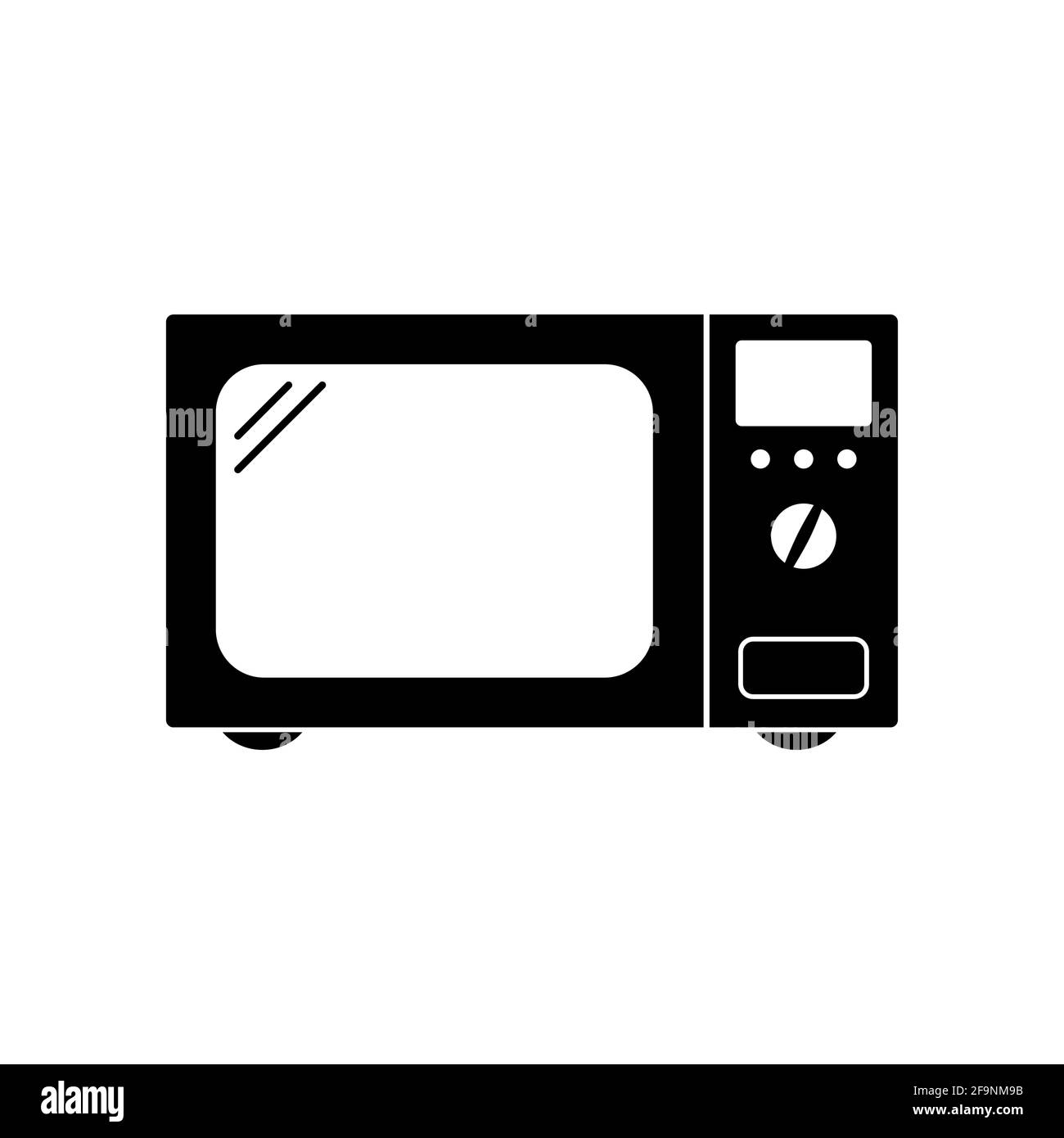 Microwave icon. Isolated on white background. Vector illustration Stock ...