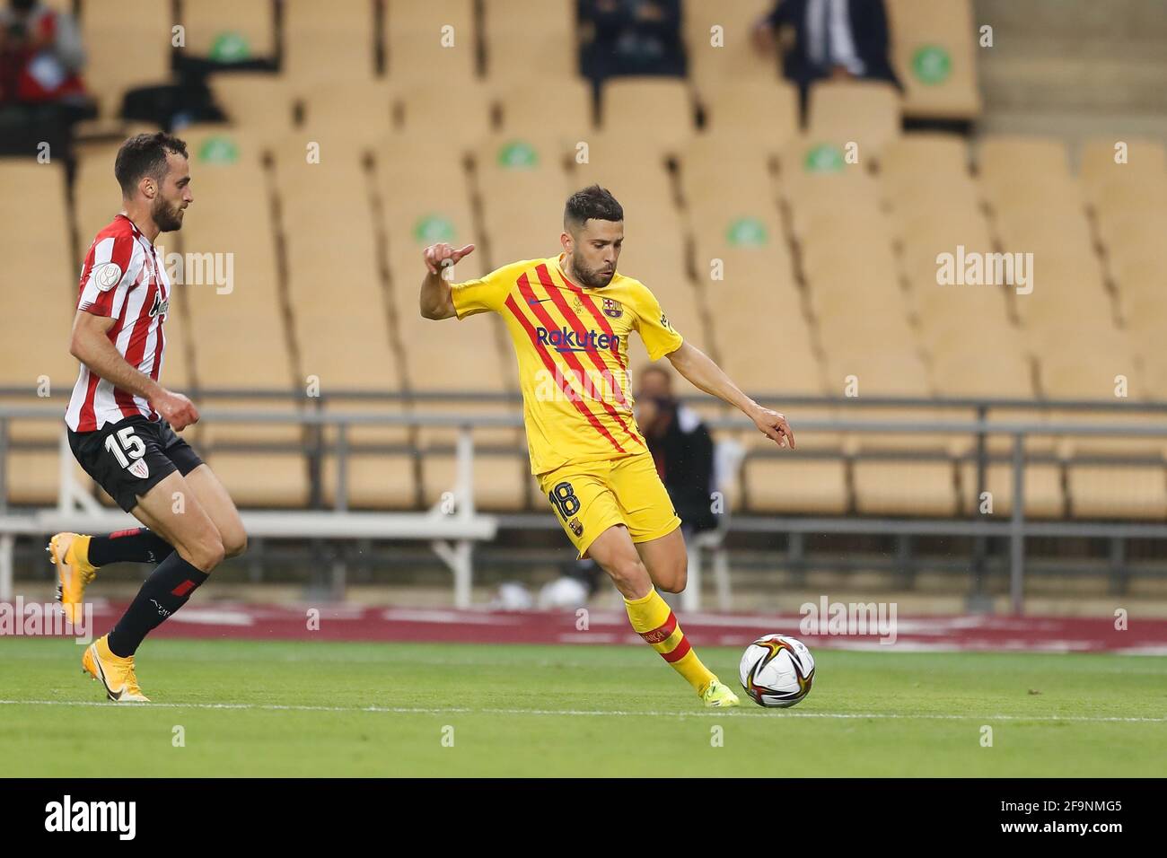 Sevilla, Spain. 17th Apr, 2021. Jordi Alba (Barcelona) Football/Soccer ...