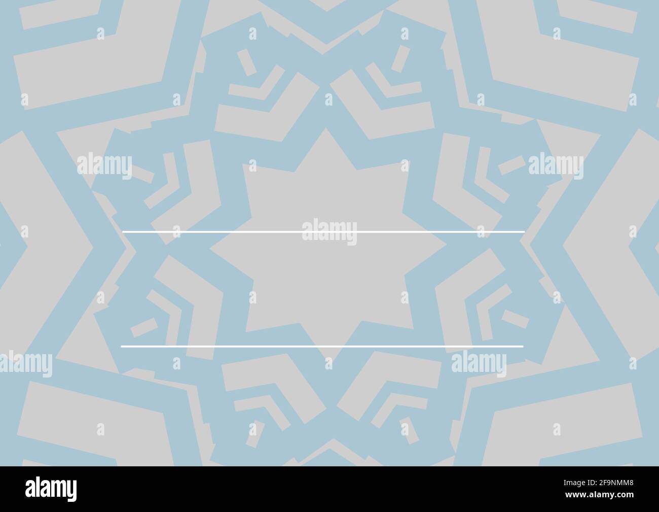 Illustration of white lines over blue star pattern on grey background ...