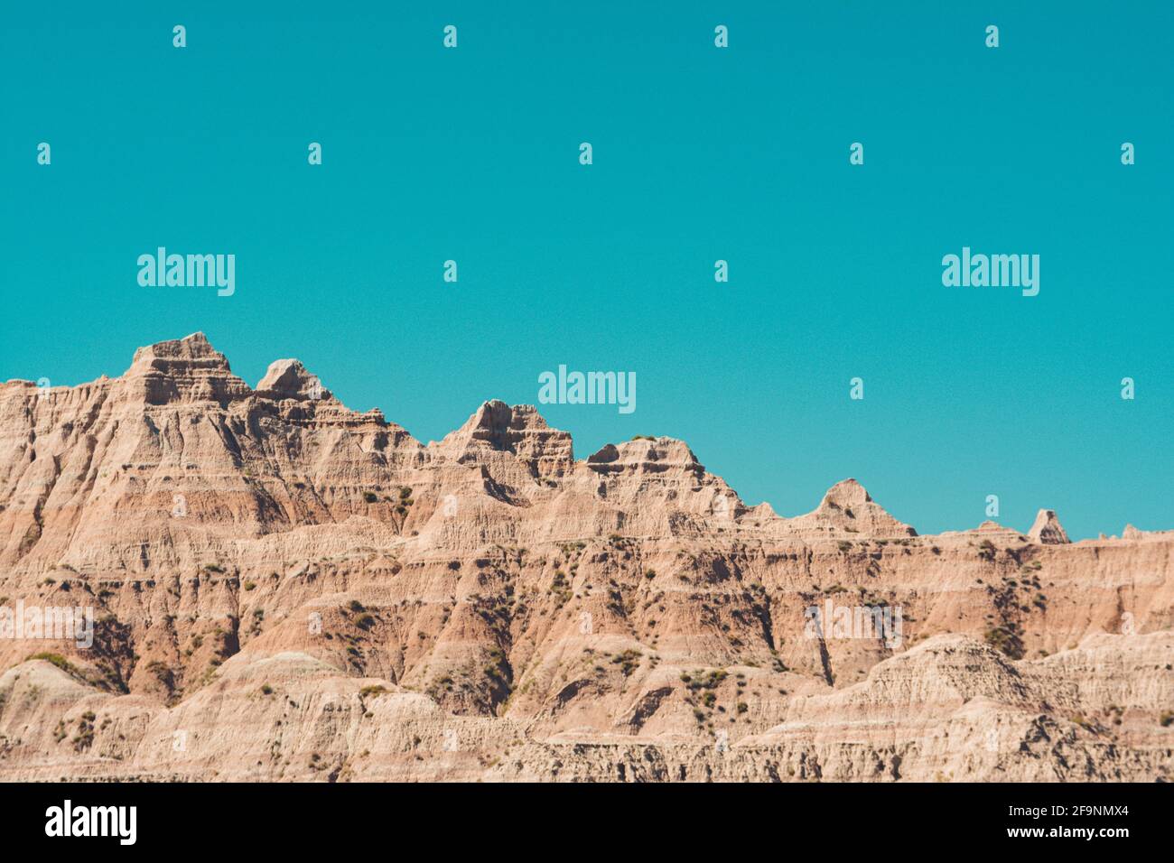 Badlands. Mountain sediment formation of the Badlands National Park ...