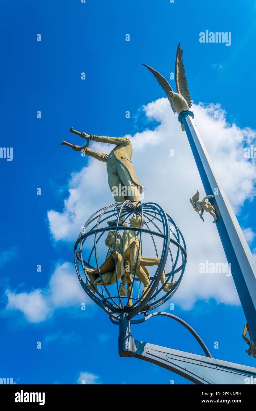 Statue meersburg lake constance germany hi-res stock photography and ...