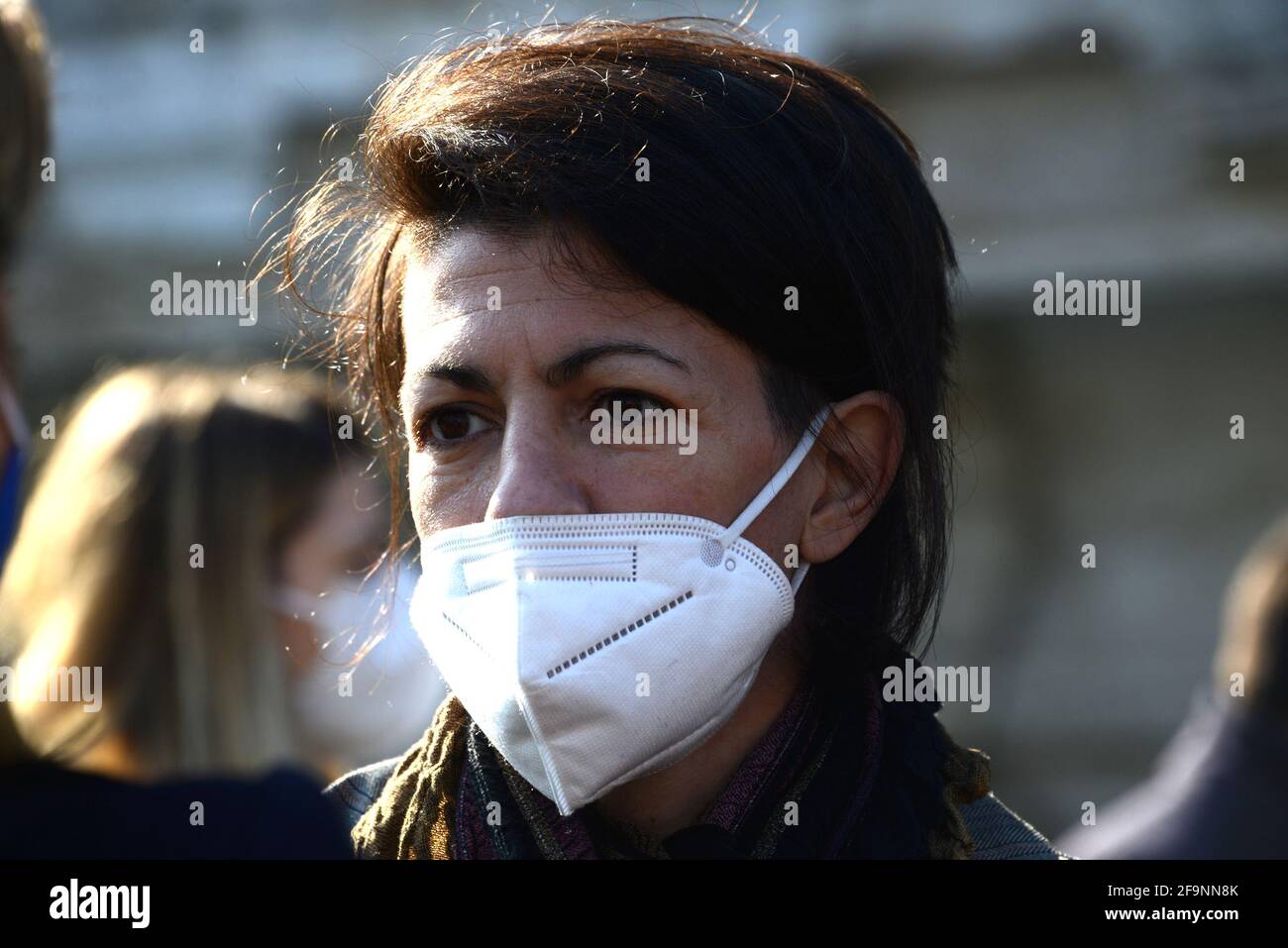 Rome, Italy. 20th Apr, 2021. In the photo Valeria Imbrogno, girlfriend ...
