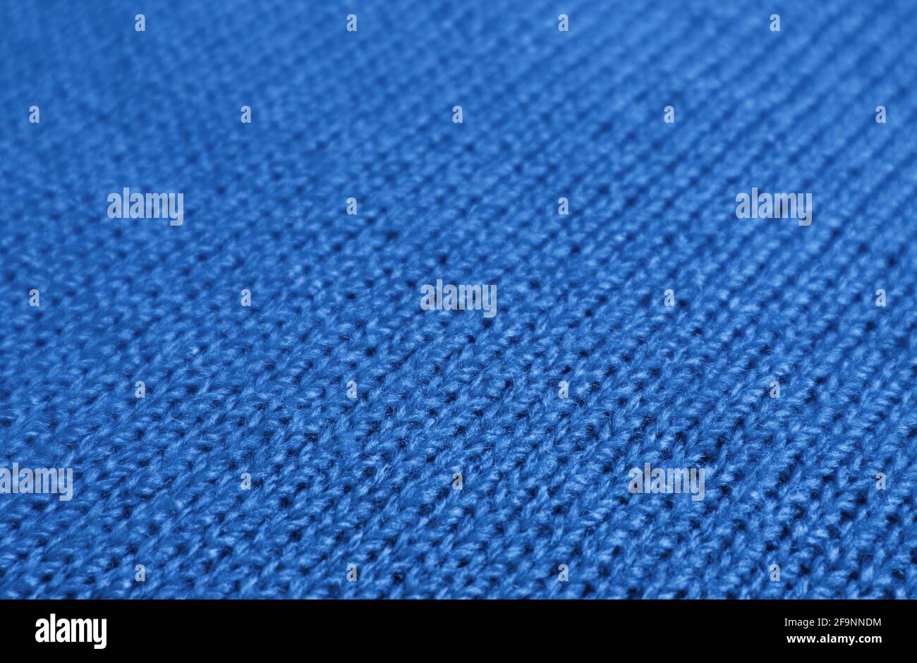 Closeup of Cobalt Blue Knitted Wool Fabric Texture for Abstract ...
