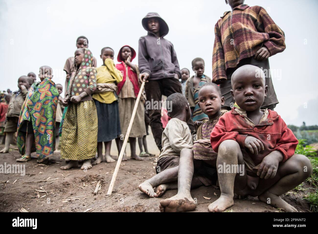 Traditional Pygmy Village, Kibira National Park, Burundi, Africa Stock ...
