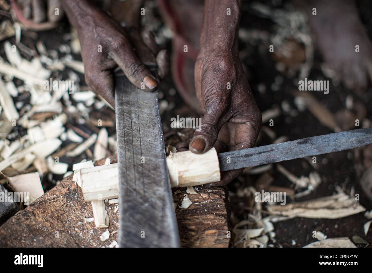 Traditional Pygmy Village, Kibira National Park, Burundi, Africa Stock ...