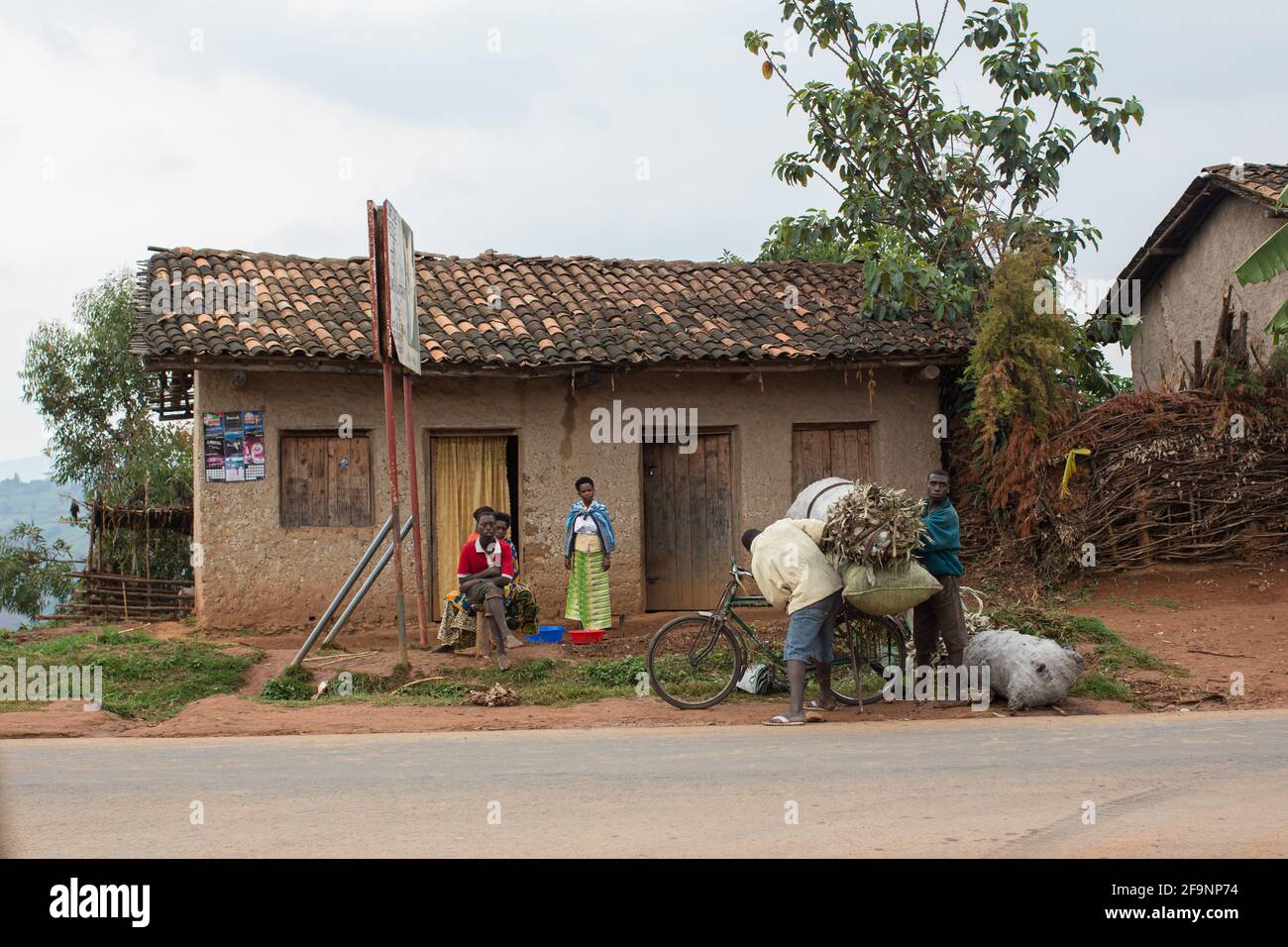 Traditional Pygmy Village, Kibira National Park, Burundi, Africa Stock ...