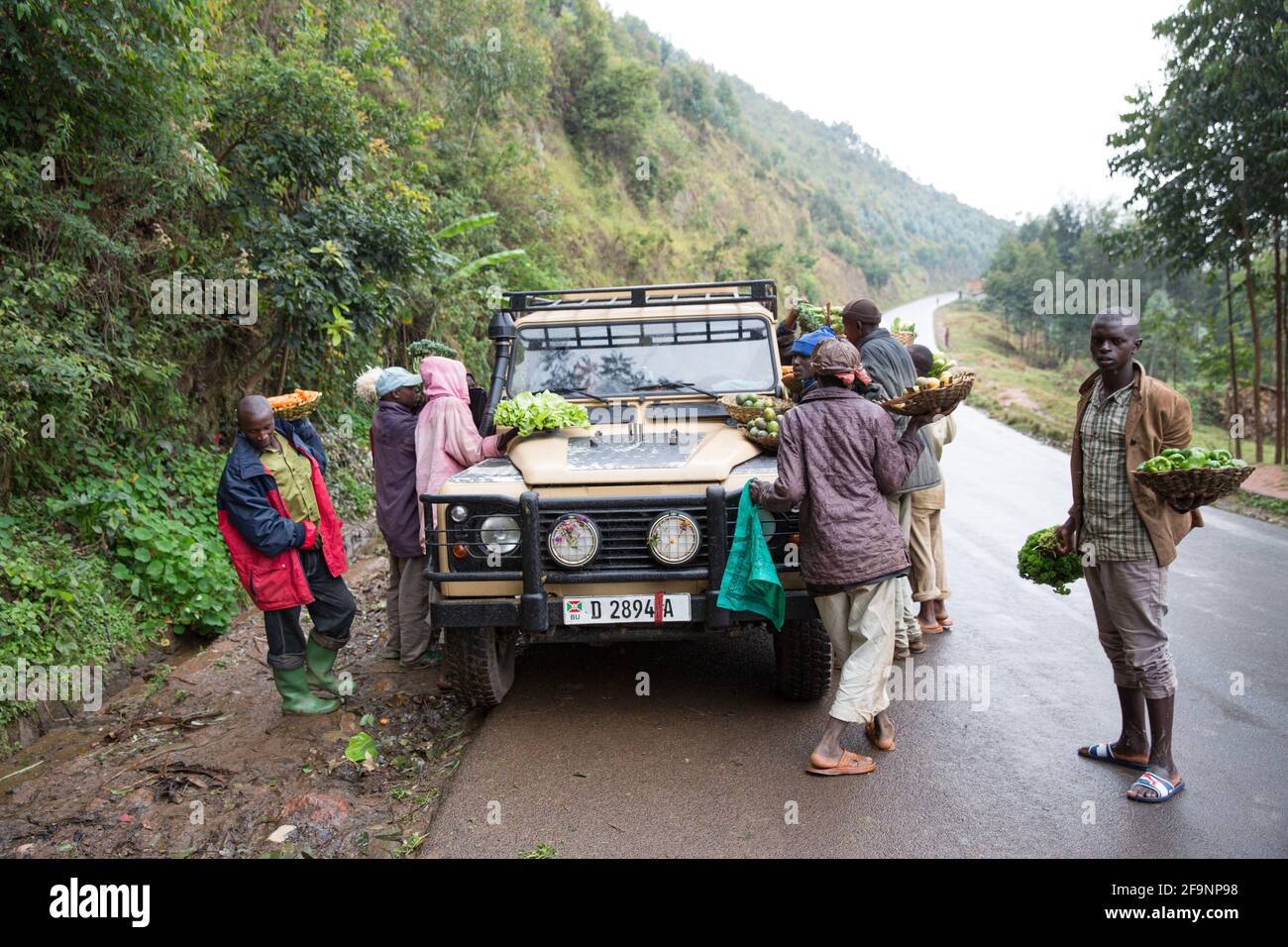 Traditional Pygmy Village, Kibira National Park, Burundi, Africa Stock ...
