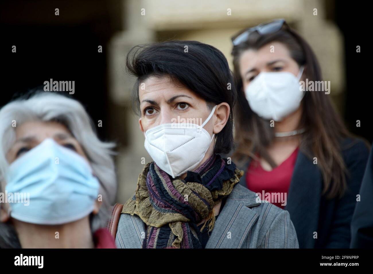 Rome, Italy. 20th Apr, 2021. In the photo Valeria Imbrogno, girlfriend ...