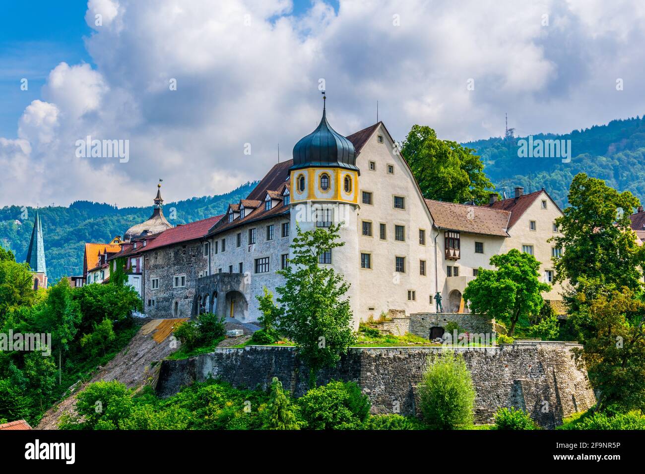 View of houses of the old town of Bregenz, Austria Stock Photo - Alamy