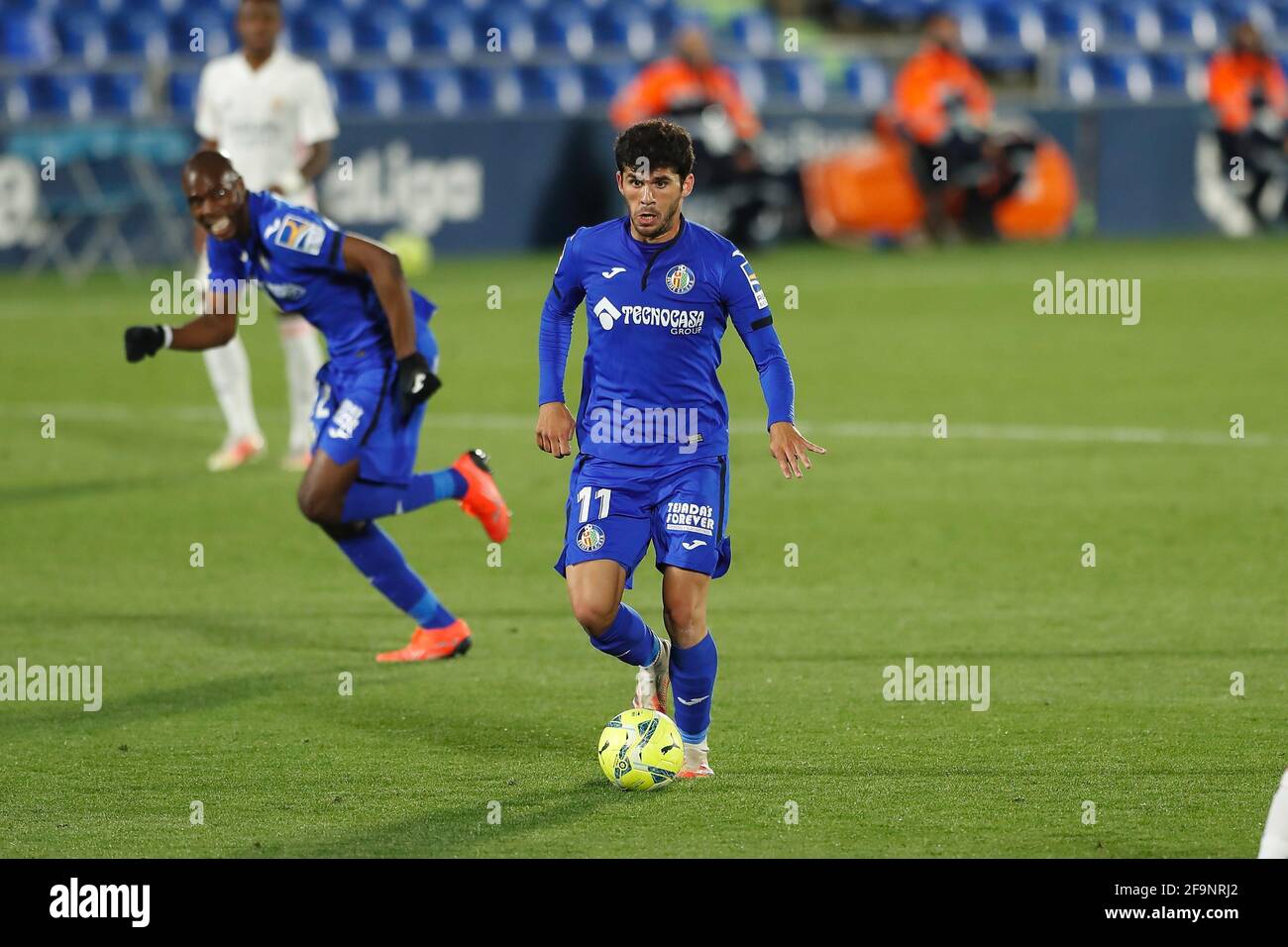 Getafe, Spain. 18th Apr, 2021. Carles Alena (Getafe) Football/Soccer ...