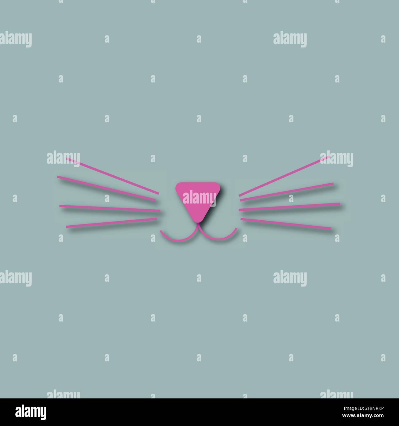 Cat nose print Stock Vector Images - Alamy