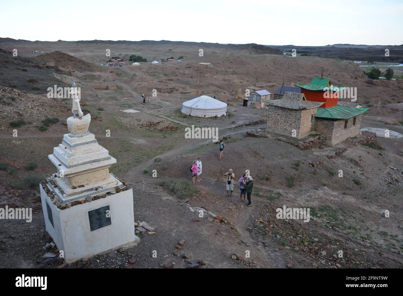 The 16th century Ongi Monastery on the Ongi River in the Saikhan-Ovoo ...