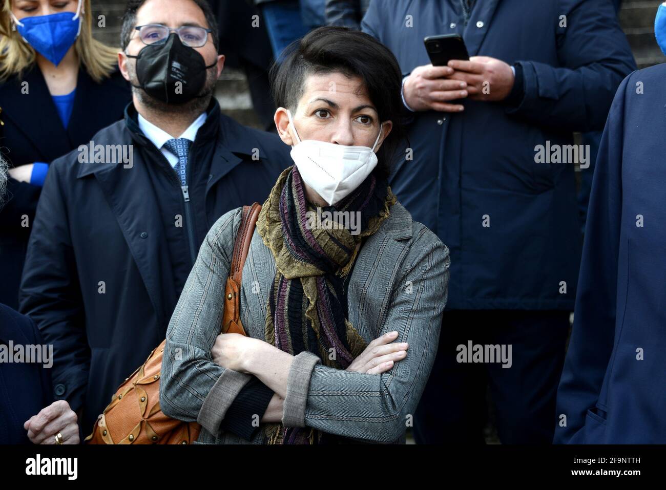 Rome, Italy. 20th Apr, 2021. In the photo Valeria Imbrogno, girlfriend of DJ Fabo Credit ...