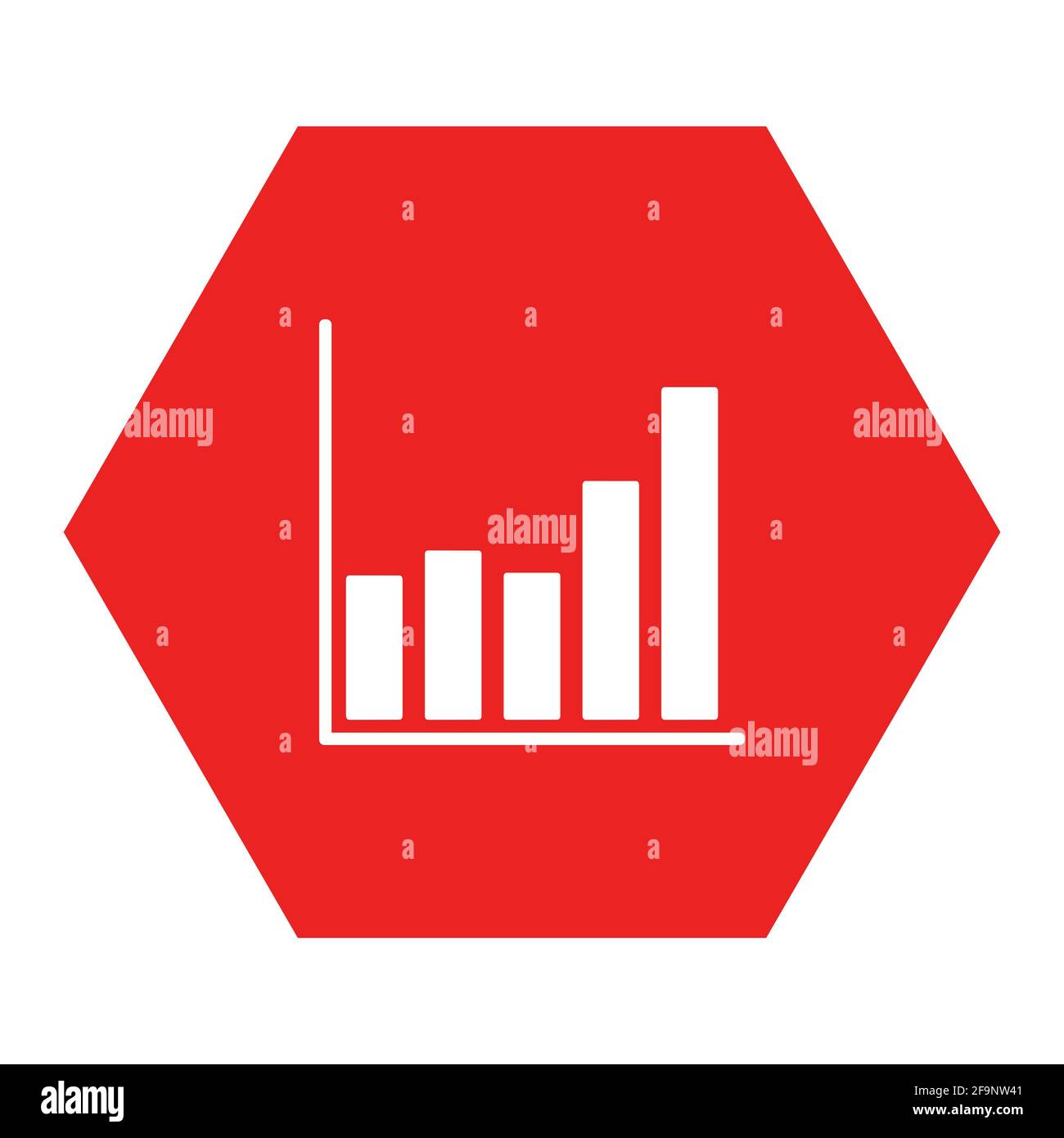 Chart and hexagon Stock Photo - Alamy