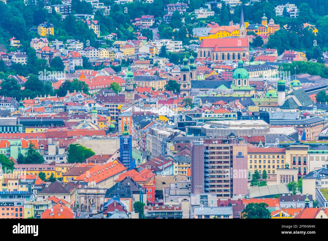 Golden roof innsbruck aerial hi-res stock photography and images - Alamy