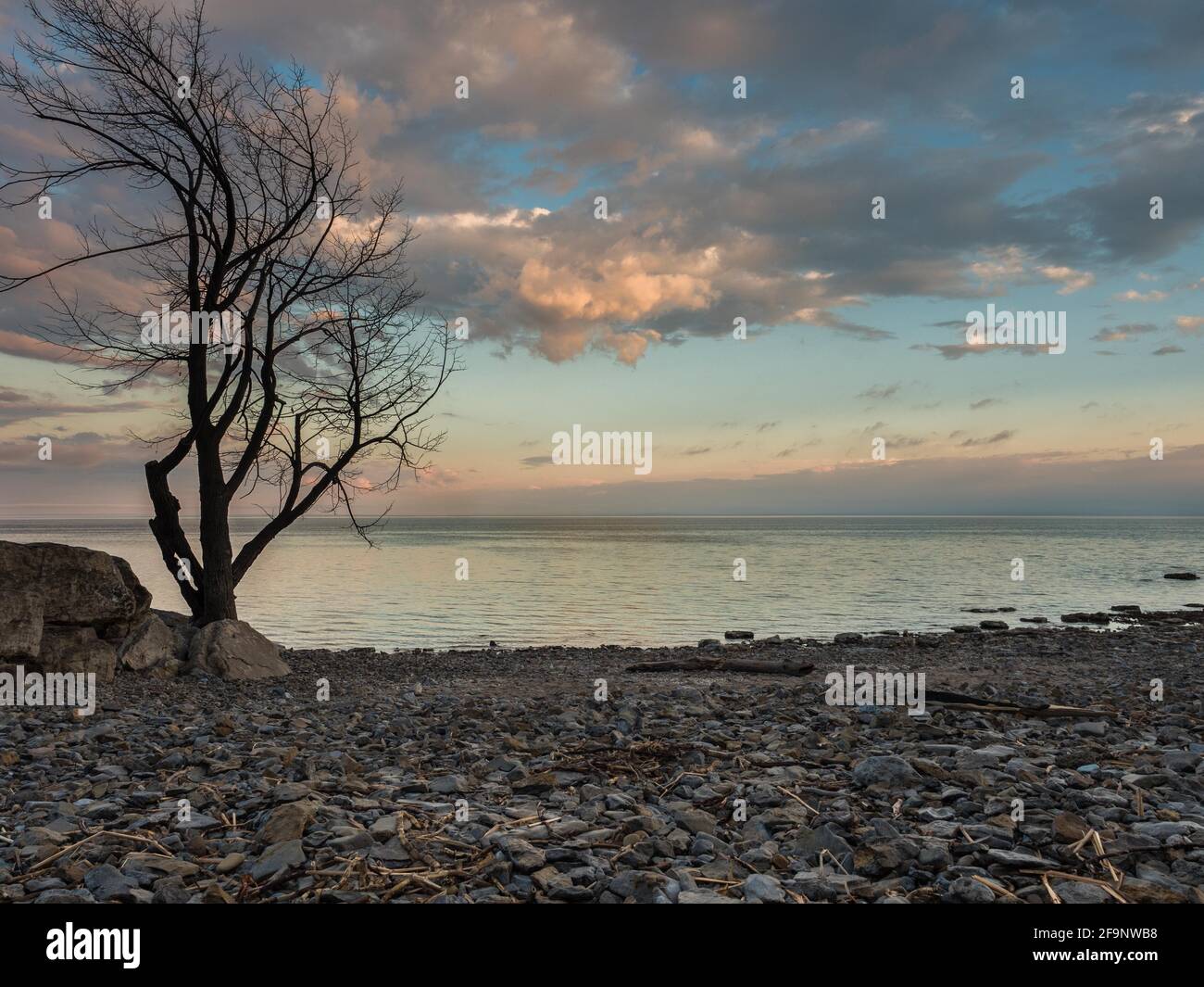 Lake Erie Sunset Stock Photo - Alamy