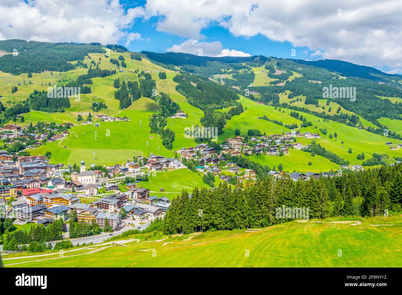 Saalbach austrian ski resort hi-res stock photography and images - Alamy