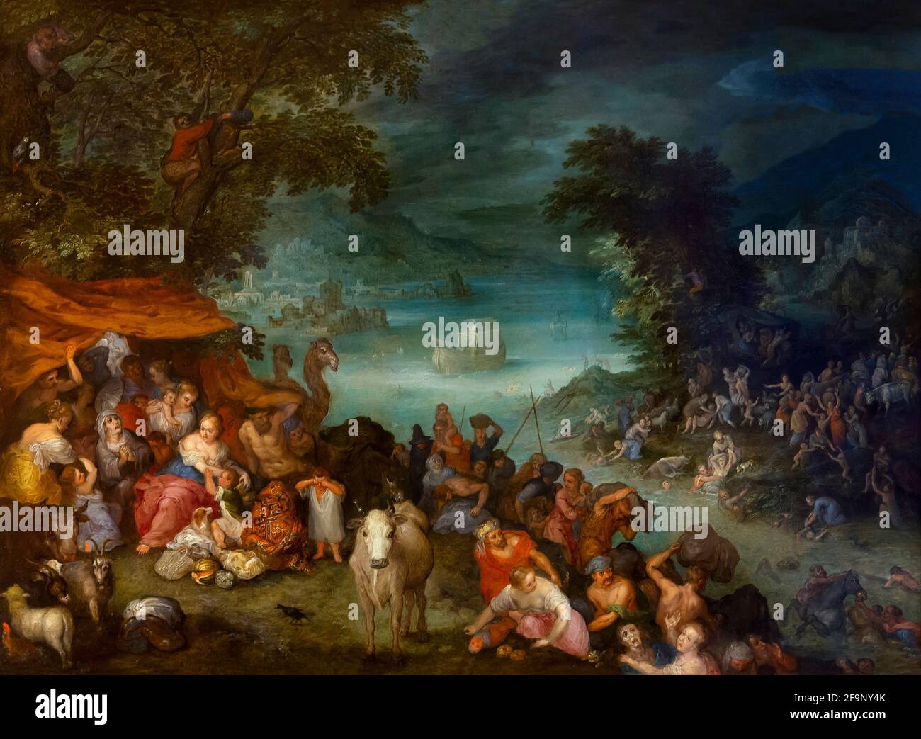 The Flood with Noah's Ark, Jan Brueghel the elder, 1601 Stock Photo - Alamy