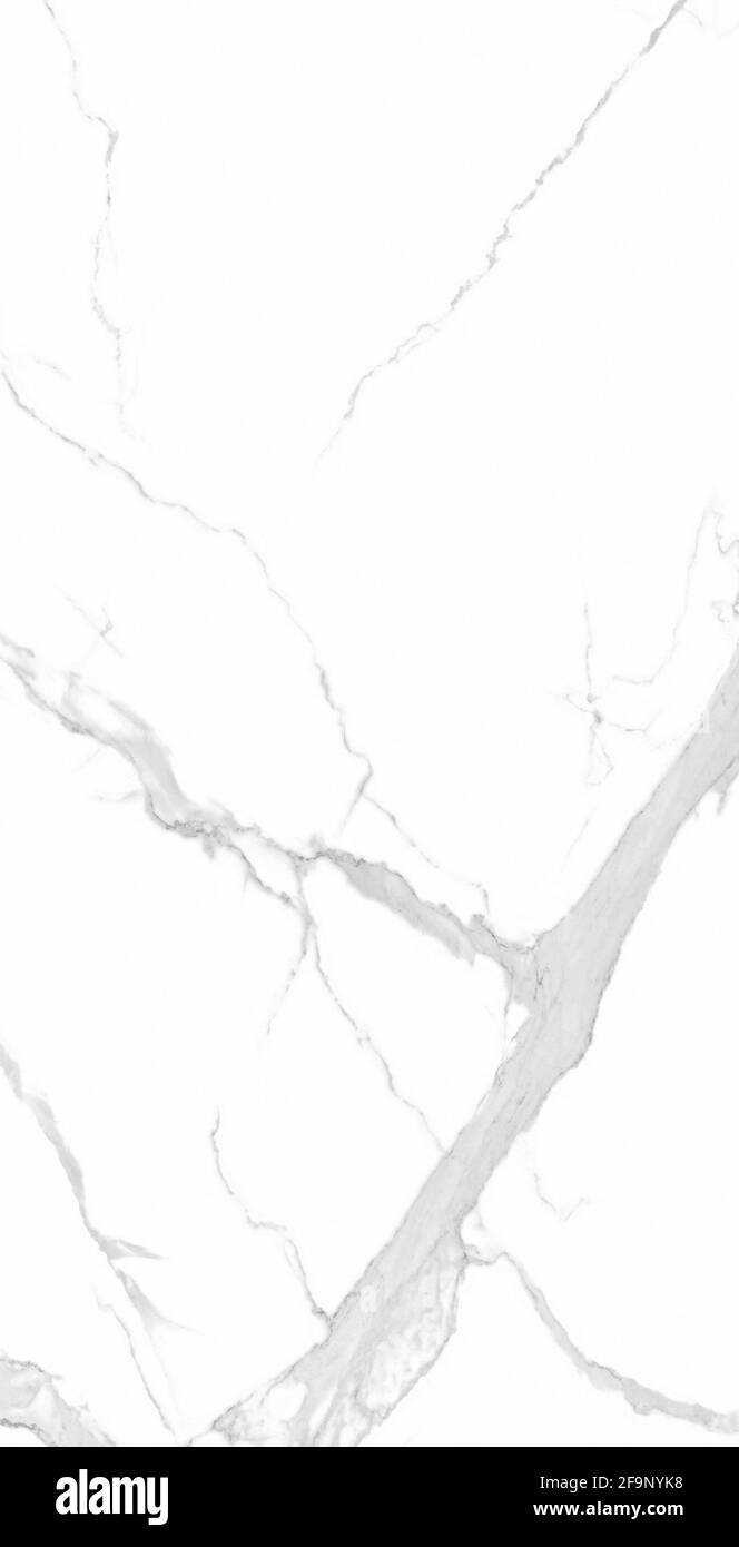 white color base with dark veins gloss finish Statuario marble design ...