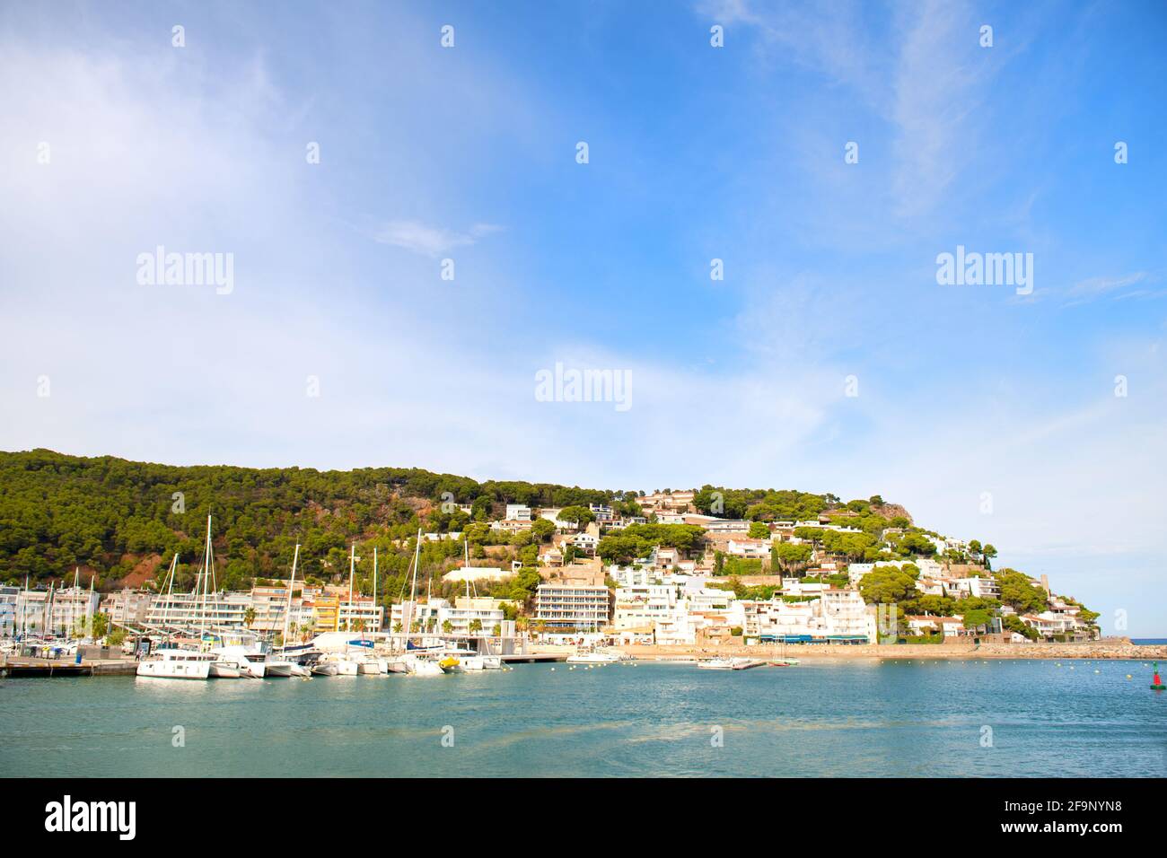 Harbor for sail-yachts and other recreational boats in Estartit Spain ...