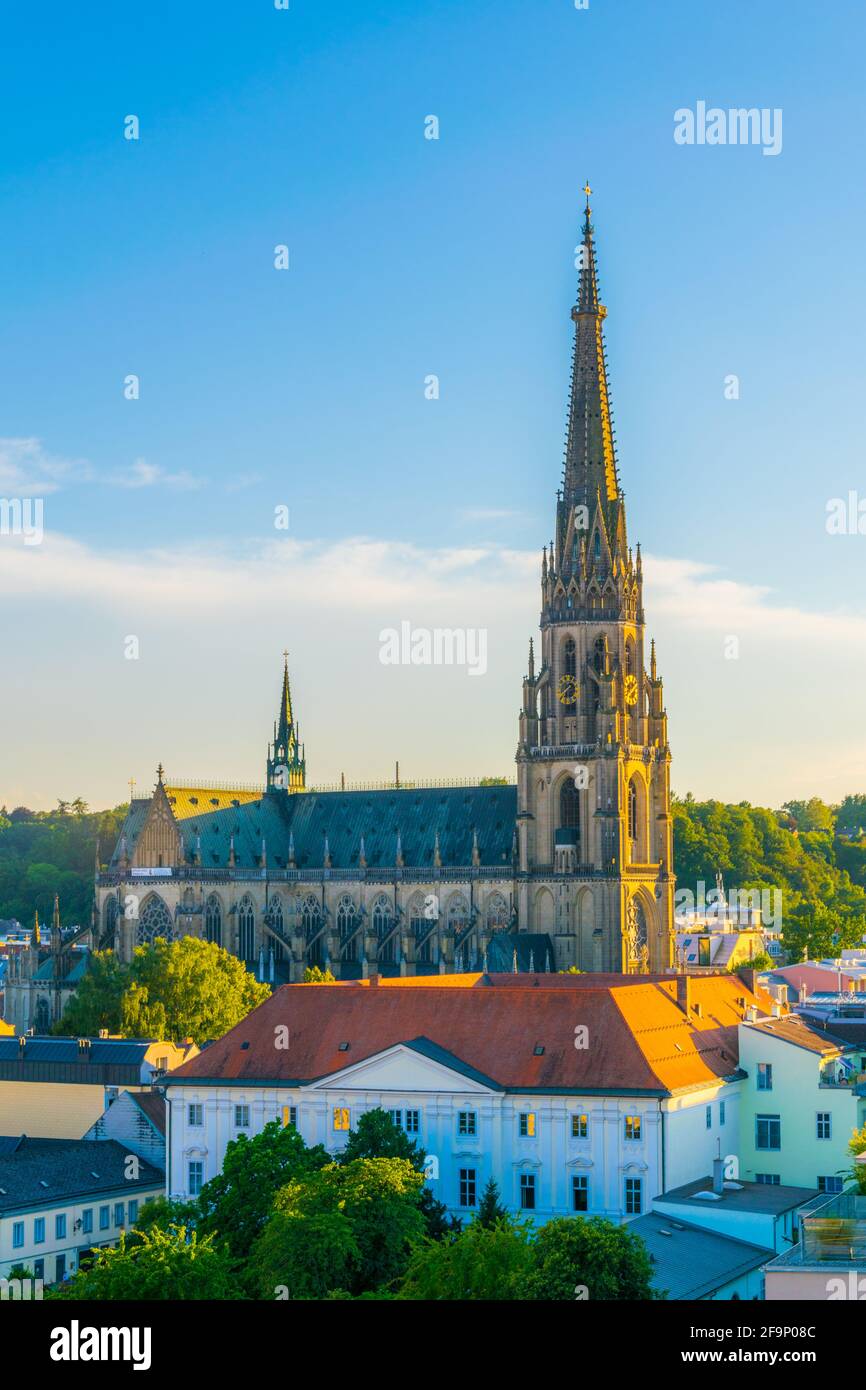 Linz Cityscape with New Cathedral, Austria Stock Photo - Alamy