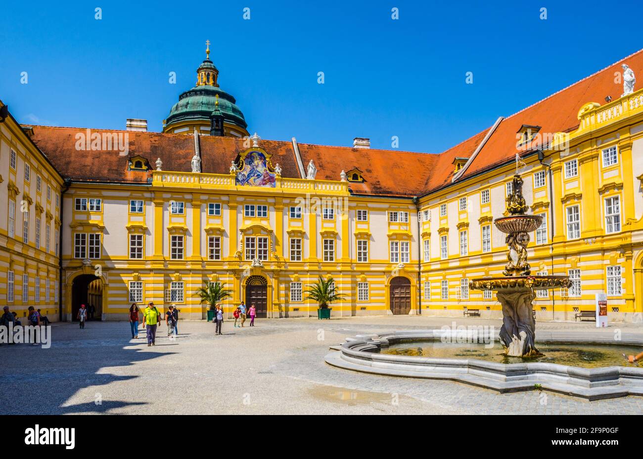 Melk abbey people hi-res stock photography and images - Alamy