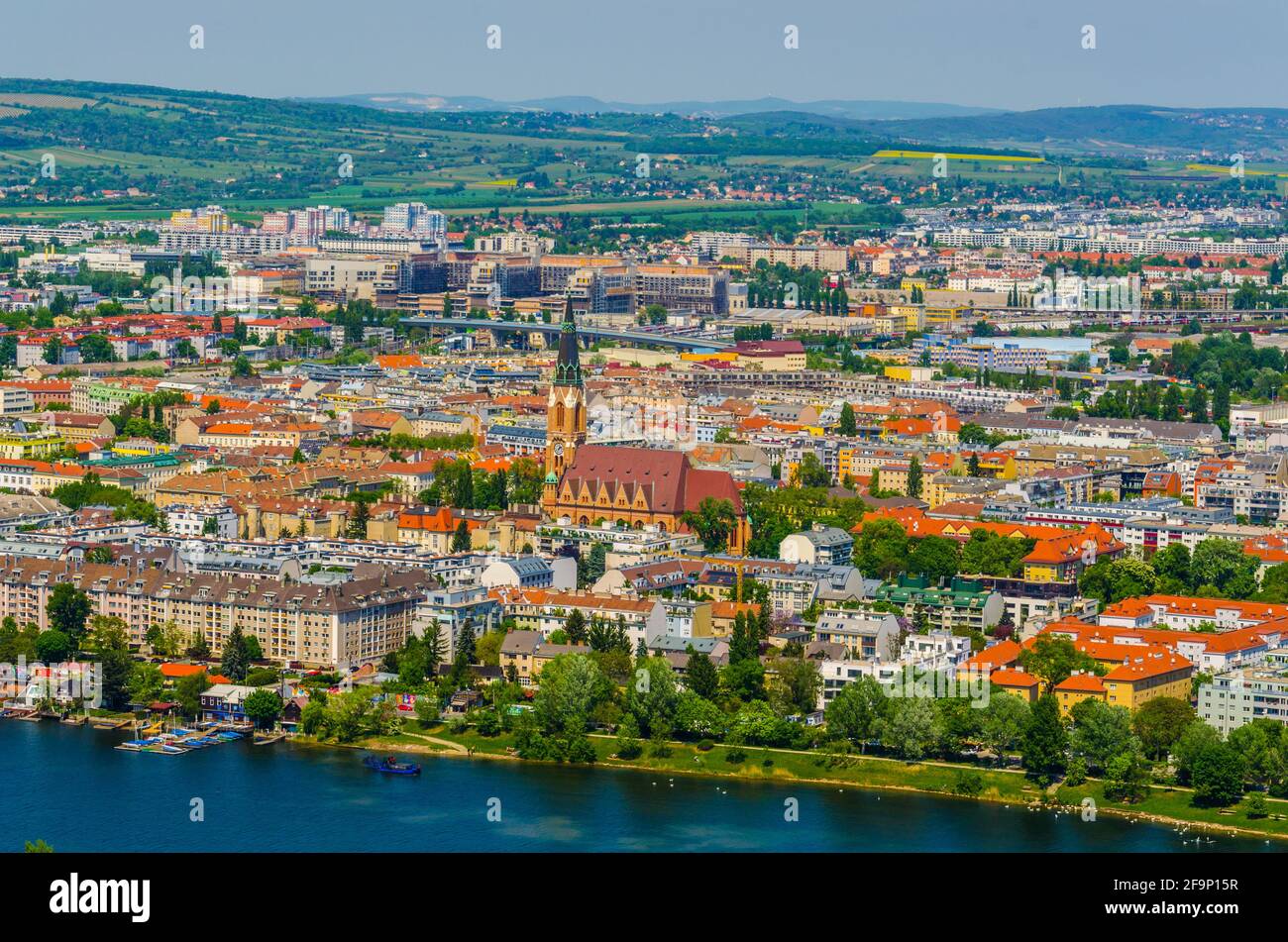 Aerial View Of Vienna City Skyline Stock Photo - Alamy