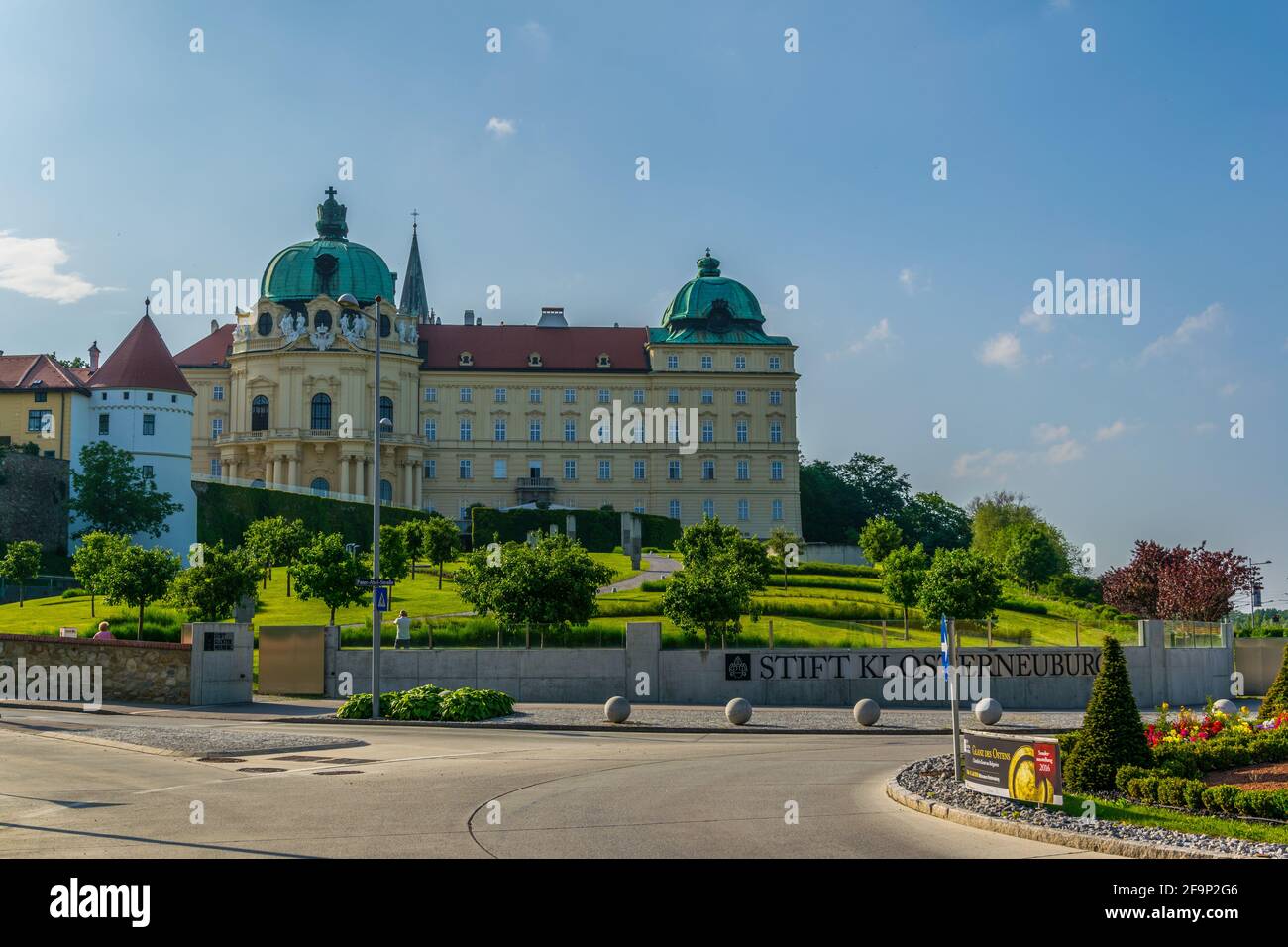 View to klosterneuburg with monastery hi-res stock photography and ...