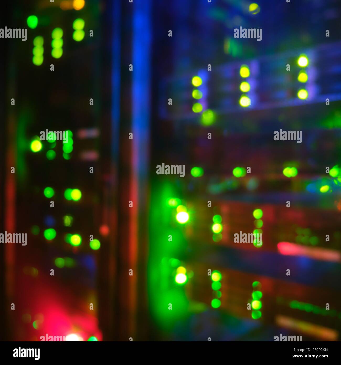 Blurred server rack blink green hi-res stock photography and images - Alamy