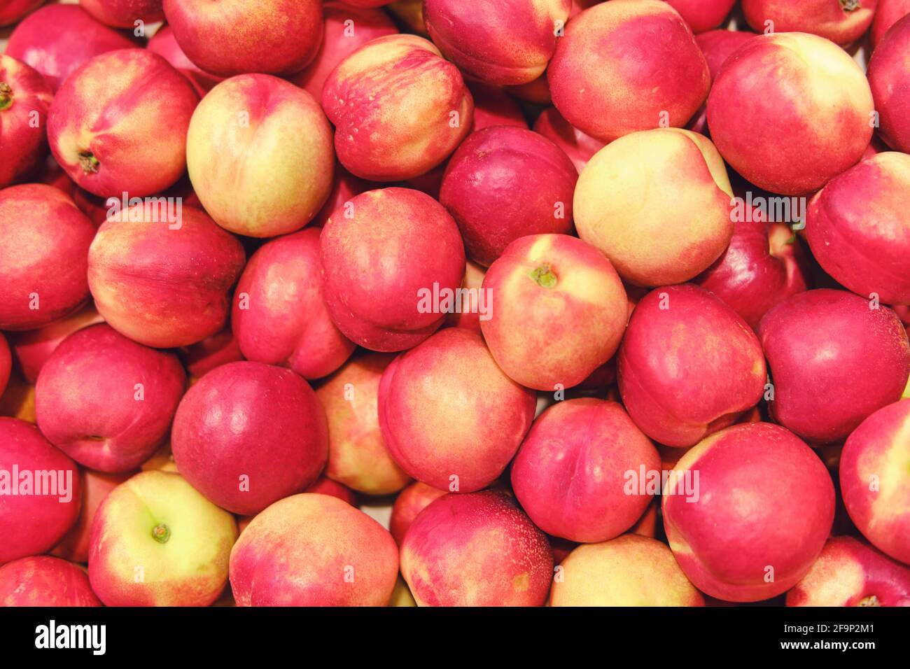 Food background red nectarines, fruits close up Stock Photo - Alamy