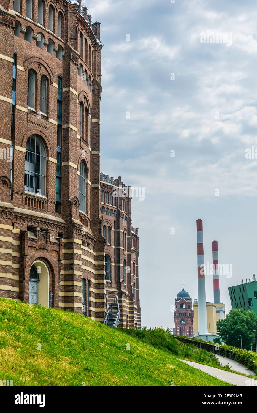 Gasometer complex used to serve as a gas storage facility. Nowadays it ...