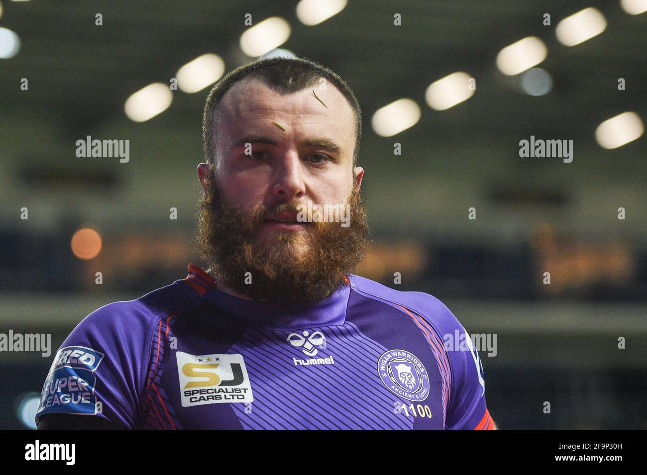 Leeds, England - 15th April 2021 - Jake Bibby of Wigan Warriors during ...