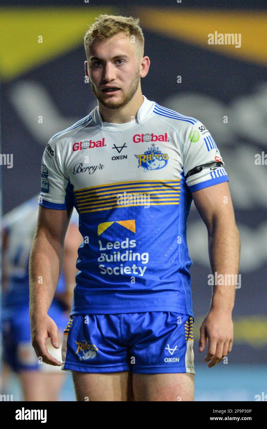 Leeds, England - 15th April 2021 - Jarrod O'Connor (26) of Leeds Rhinos ...
