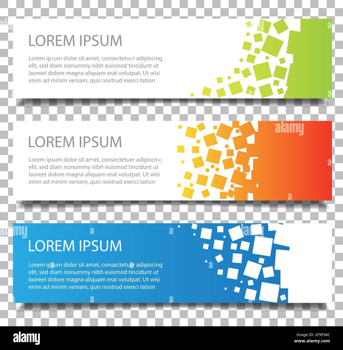 Collection of banners for design on transparent background. Sale label ...