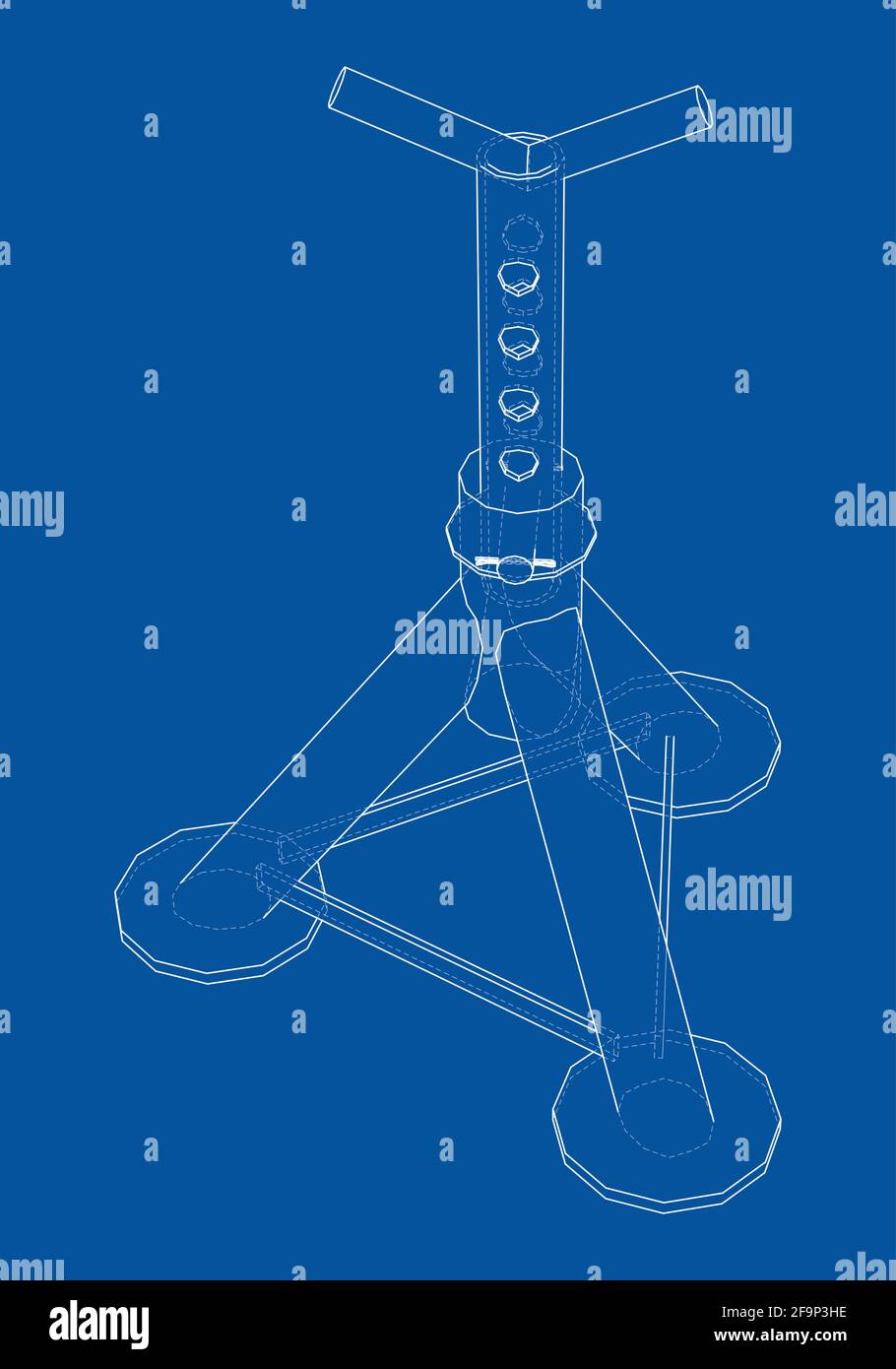 Axle stand isolated. Vector Stock Vector Image & Art - Alamy