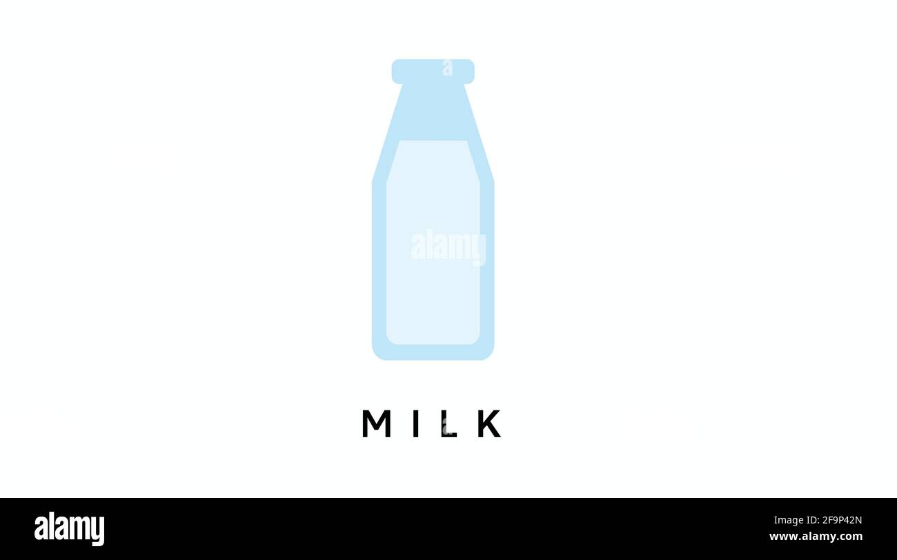 Milk Bottle Icon. Vector isolated illustration of a milk bottle Stock ...
