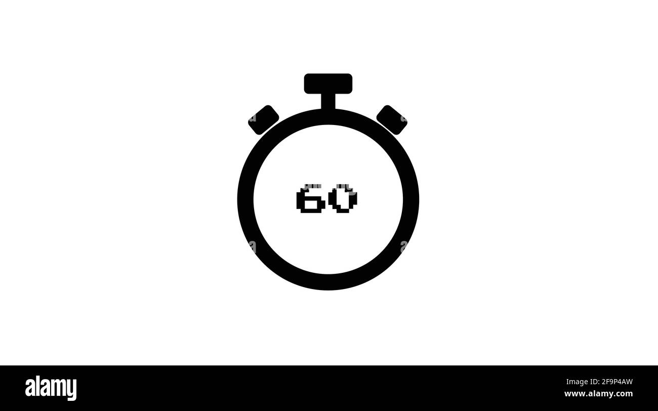 Vector Isolated Illustration of a Clock. Rounded Time Icon, Chronometer ...