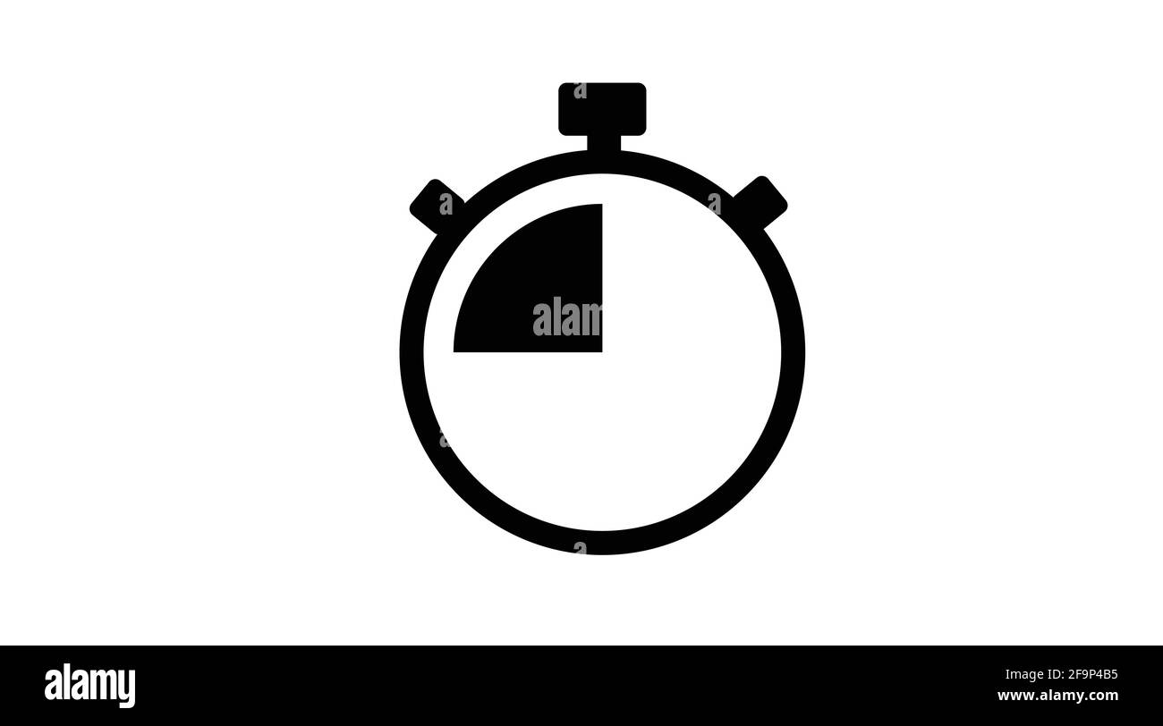 Vector Isolated Illustration of a Clock. Rounded Time Icon, Chronometer ...