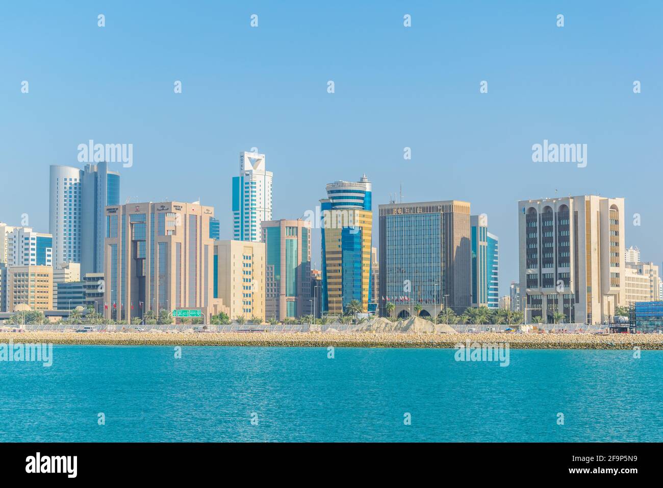 Skyline of Manama, Bahrain Stock Photo - Alamy