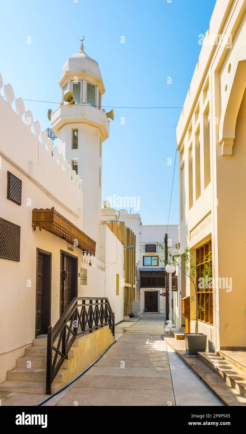 View of whitawashed houses situated alongside the famous, unesco ...