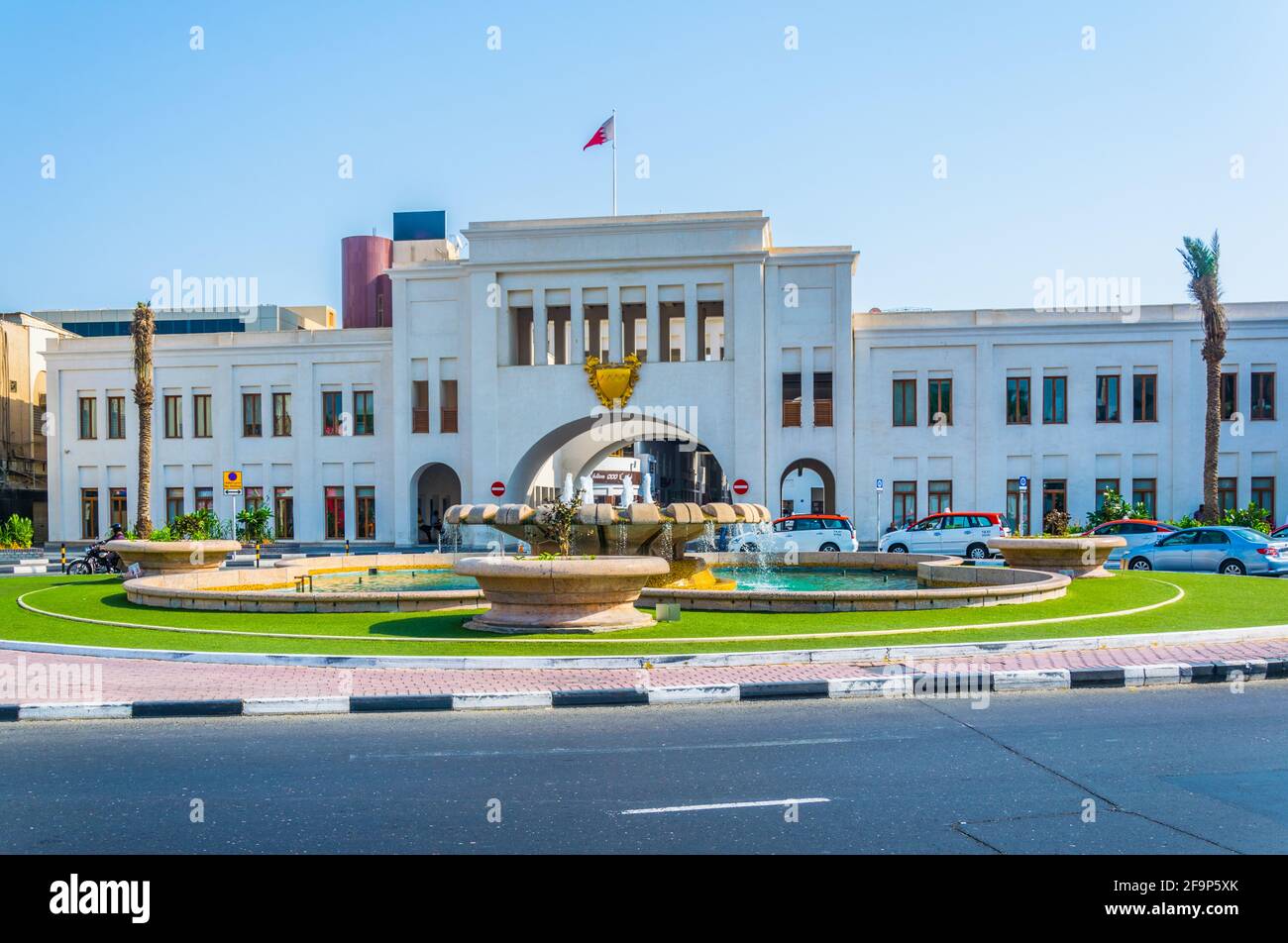 View of the Bab al Bahrain square in Manama, the capital of Bahrain ...
