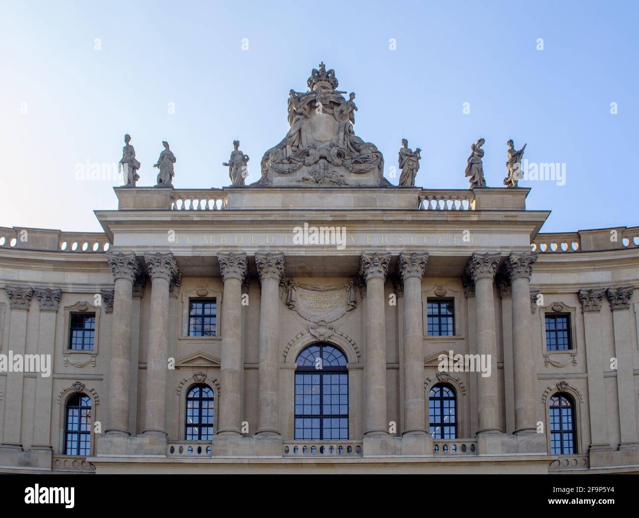 shield of the humboldt university building in berlin Stock Photo - Alamy