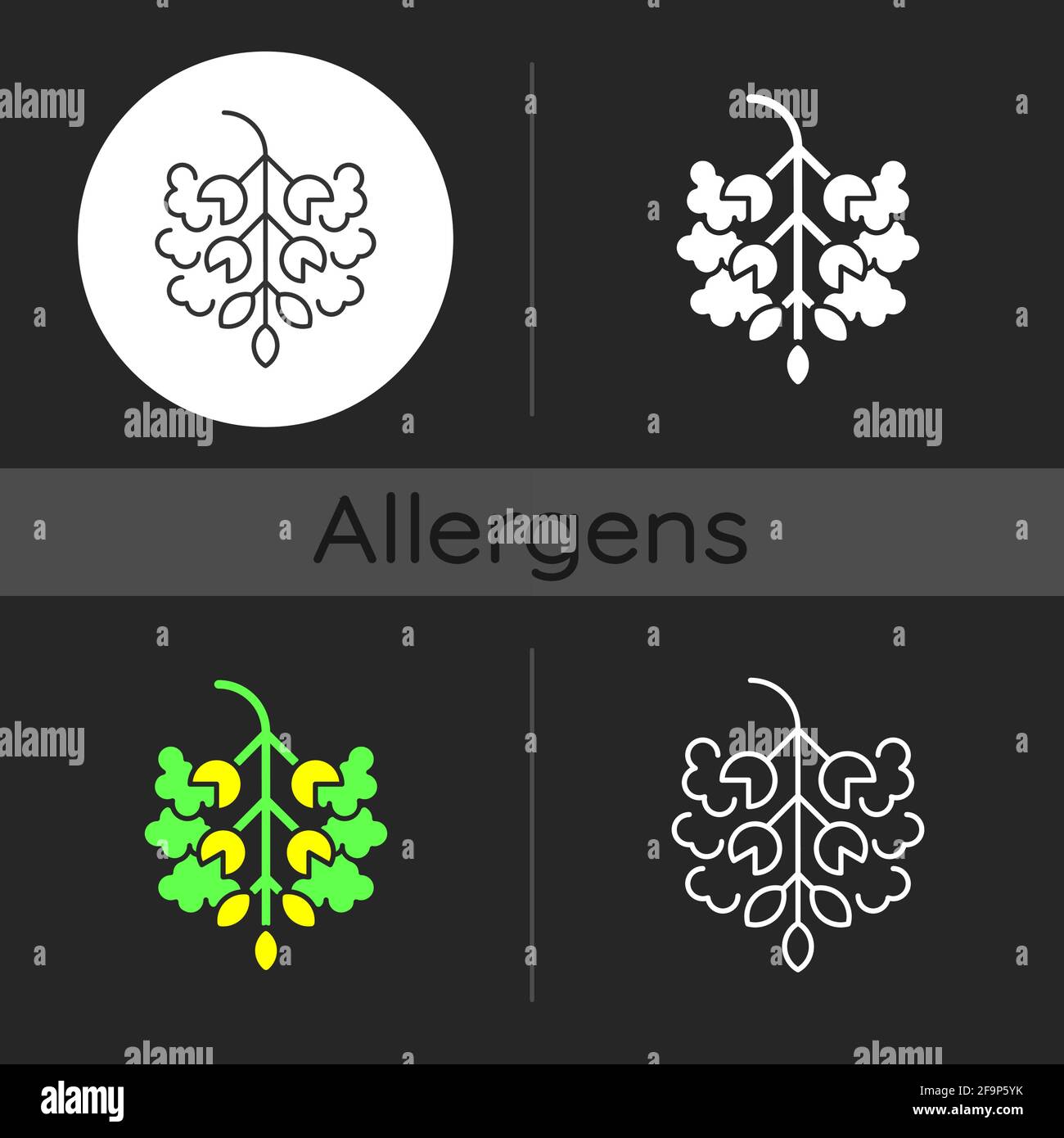 Poplar tree pollen Stock Vector Images - Alamy