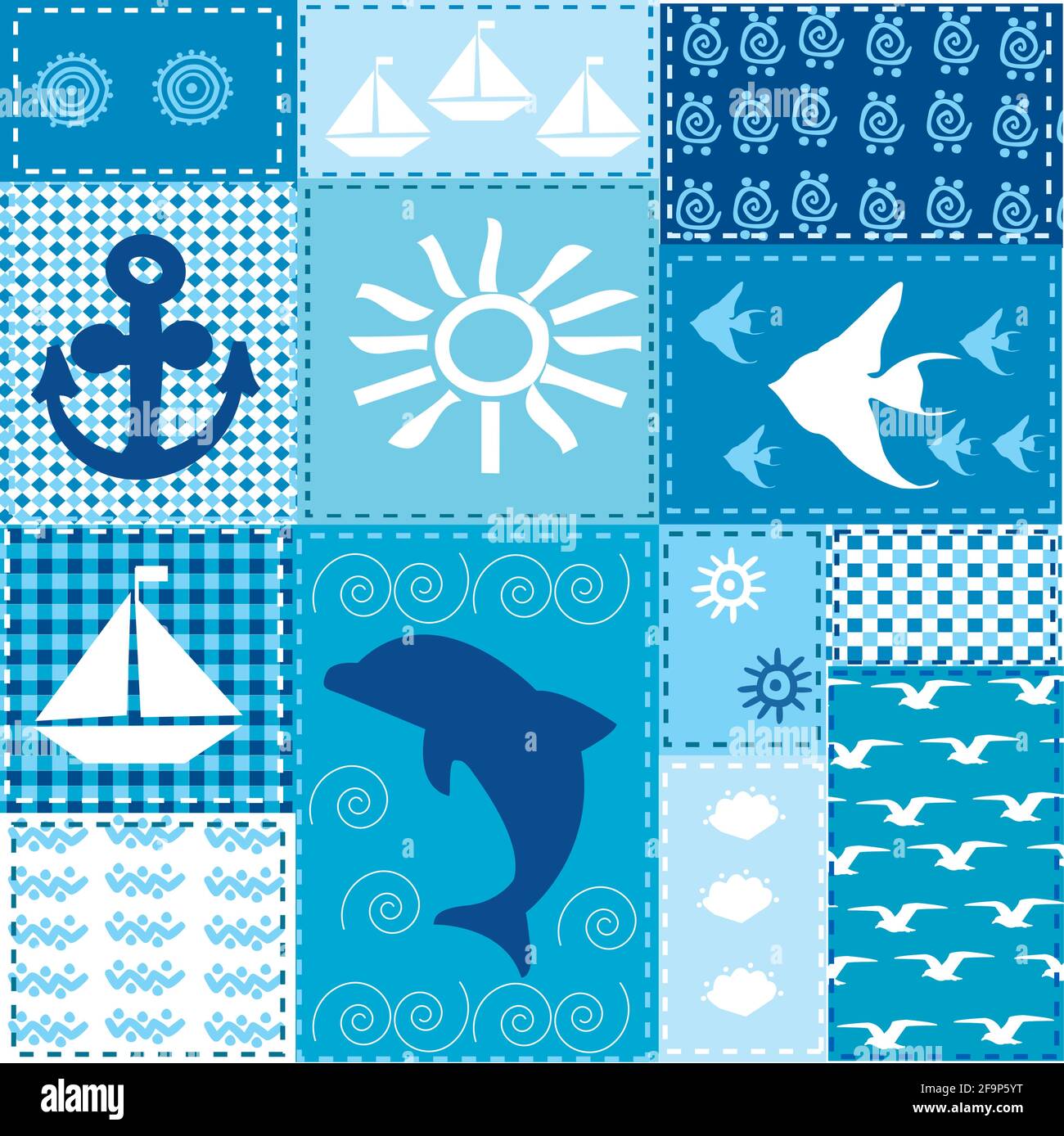 Marine square Stock Vector Images - Alamy