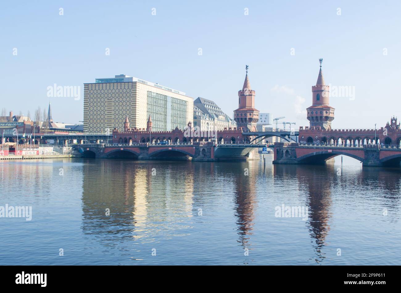 oberbaumbrücke bridge is famous berlin attraction situated just next to ...