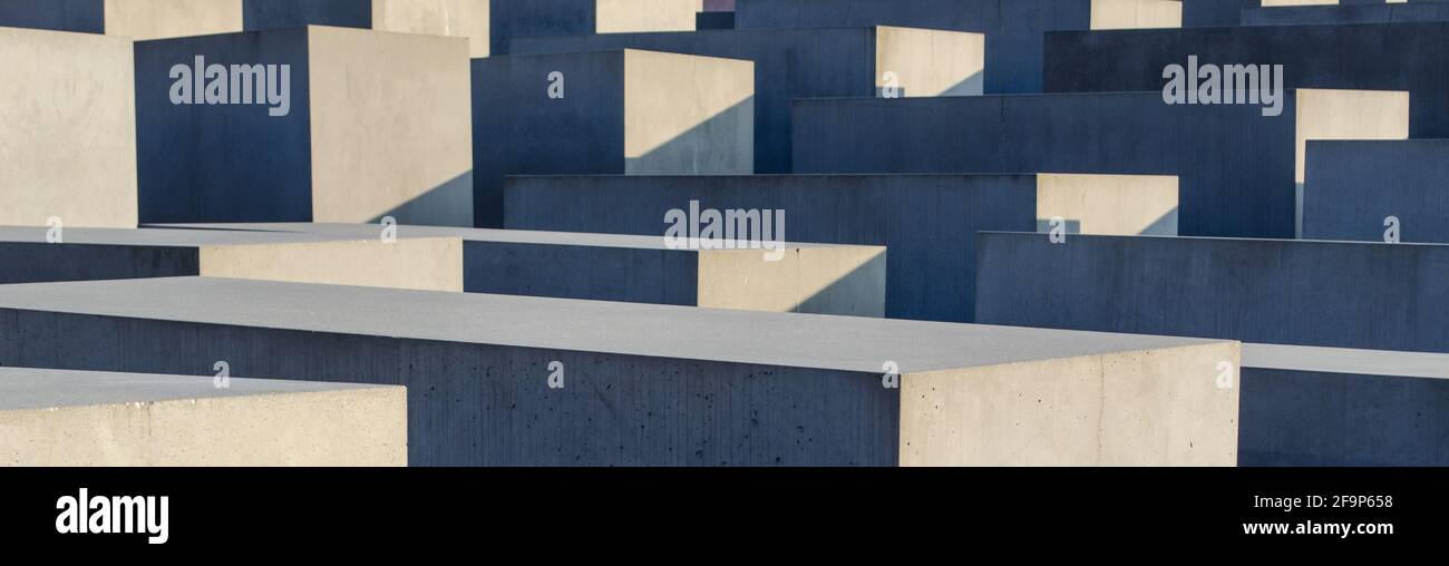 concrete blocks of the jewish holocaust memorial in berlin - memorial ...