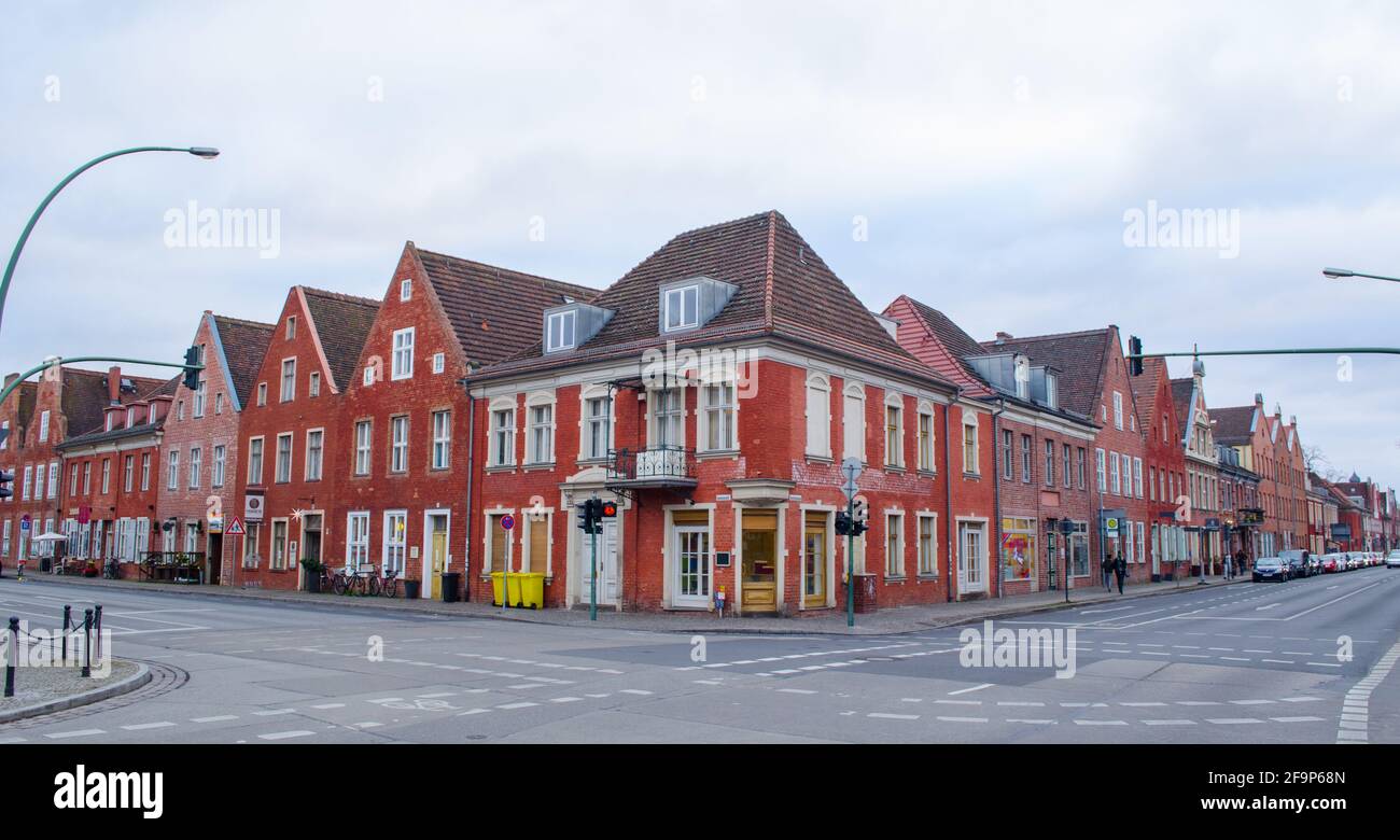red brick houses are typical for dutch architecture in hollandisches ...