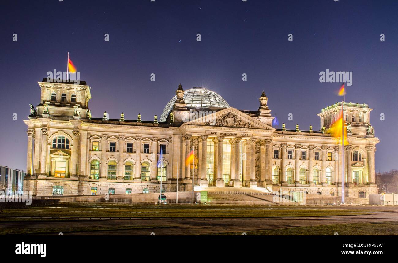 Reichstag Berlin Night