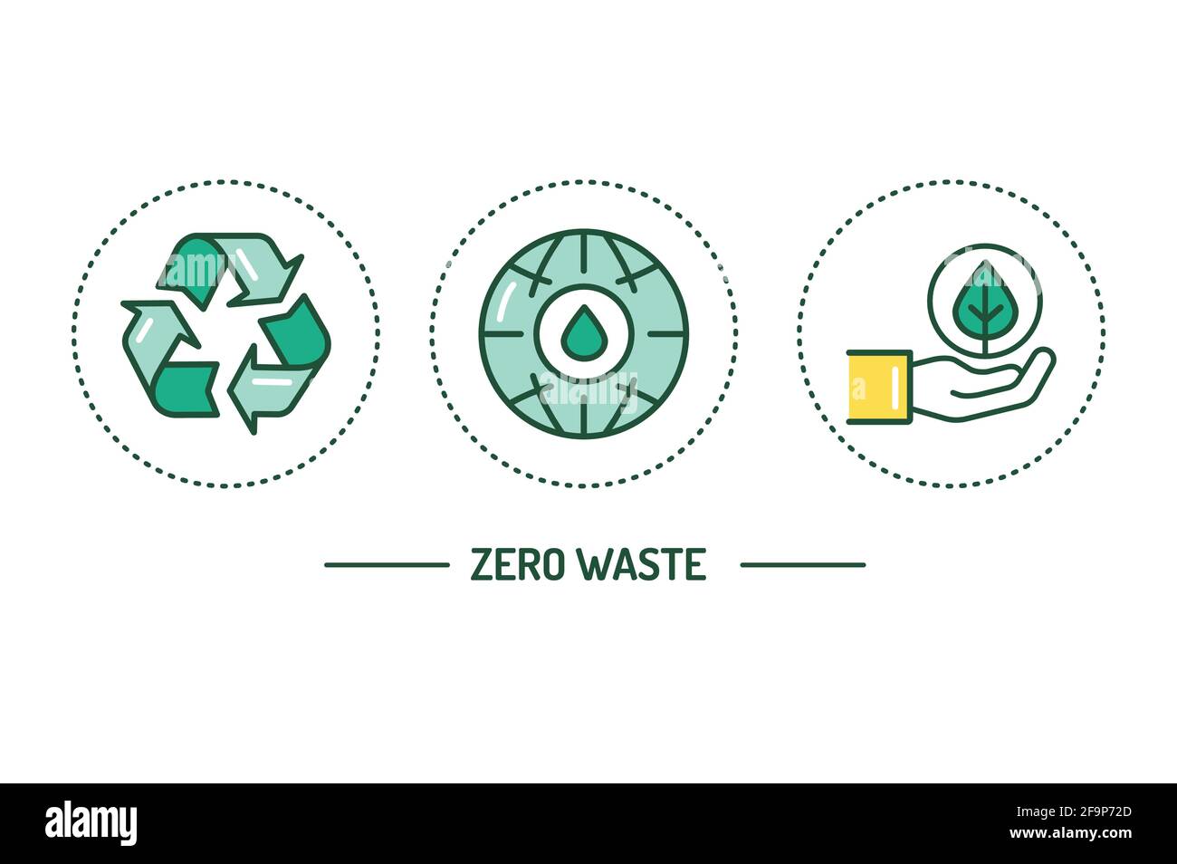 Zero waste line black icons set. Eco friendly lifestyle. Outline ...